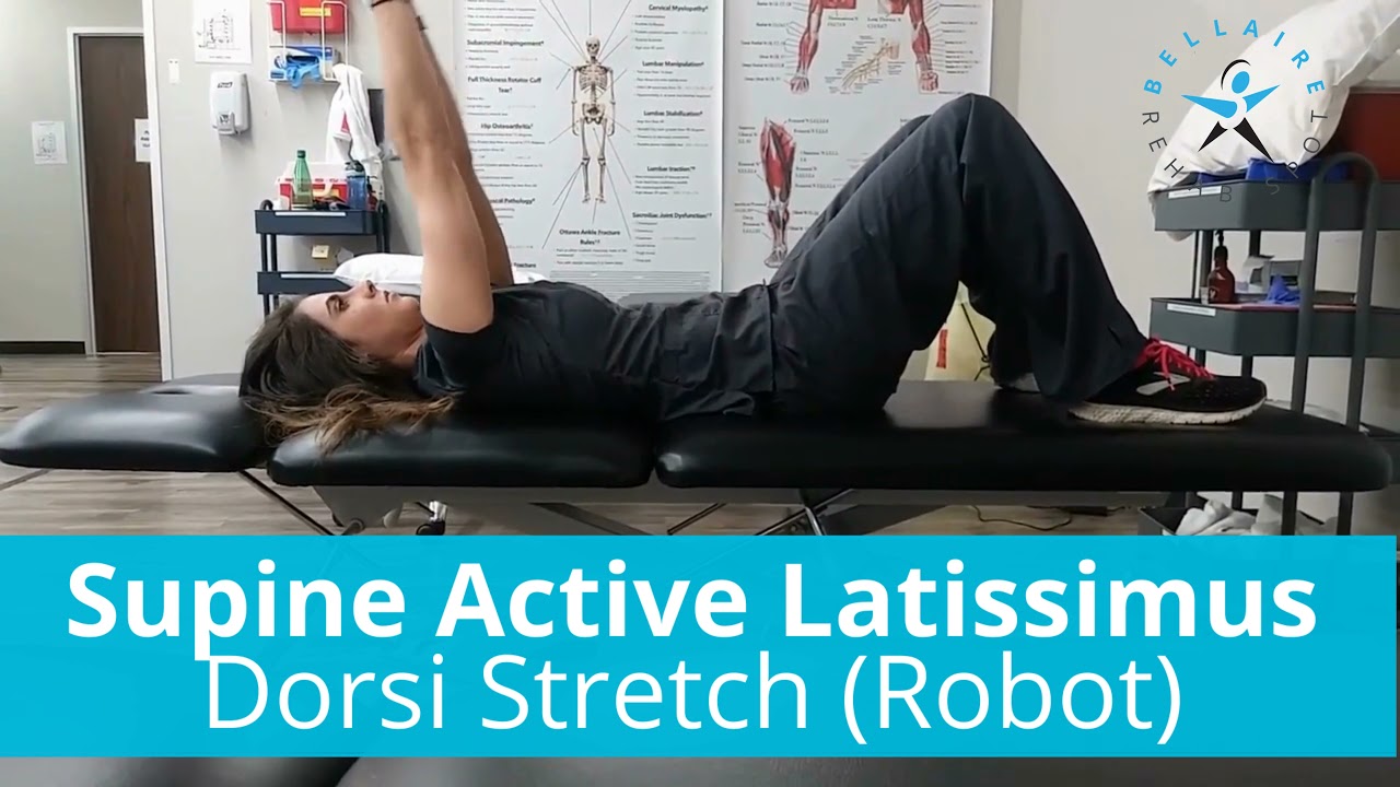 Latissimus Dorsi Stretch In Supine