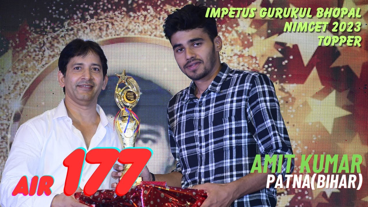 NIMCET 2023 Topper Amit AIR - 177th | Meet NIMCET 2023 Topper of ...