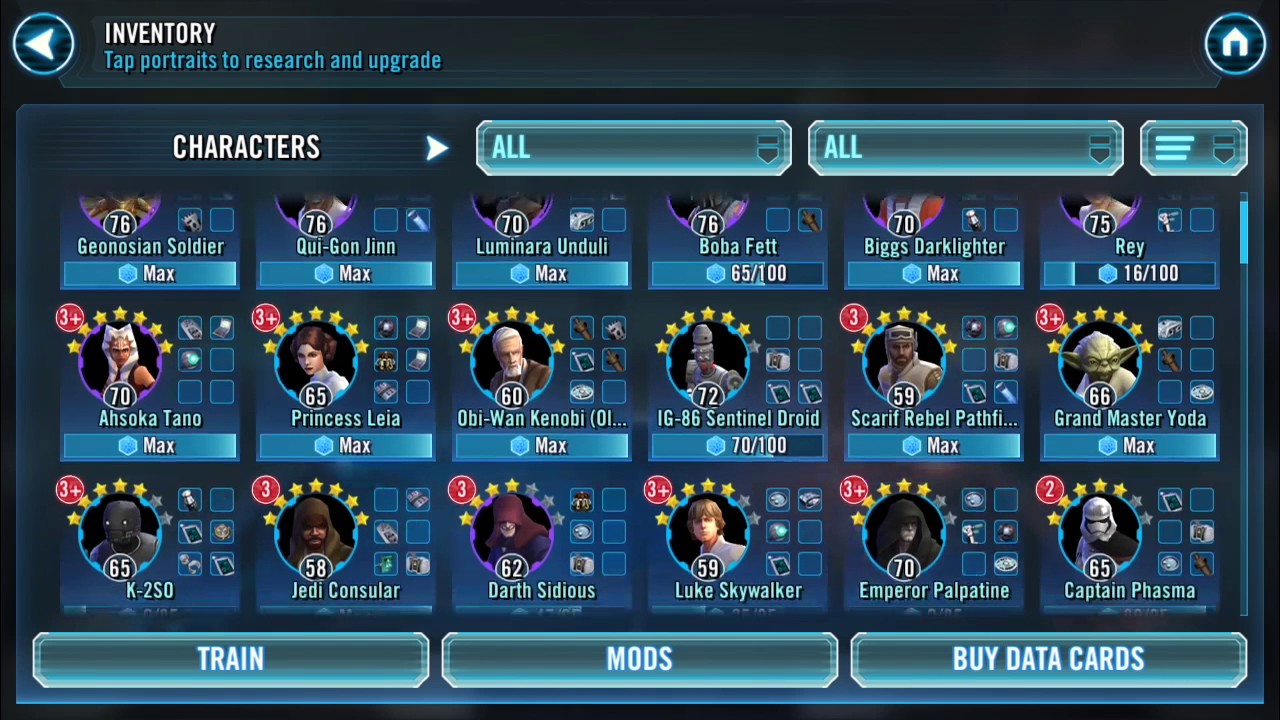 SWGoH Galactic War Shipments Guide! What Characters Should You Farm ...