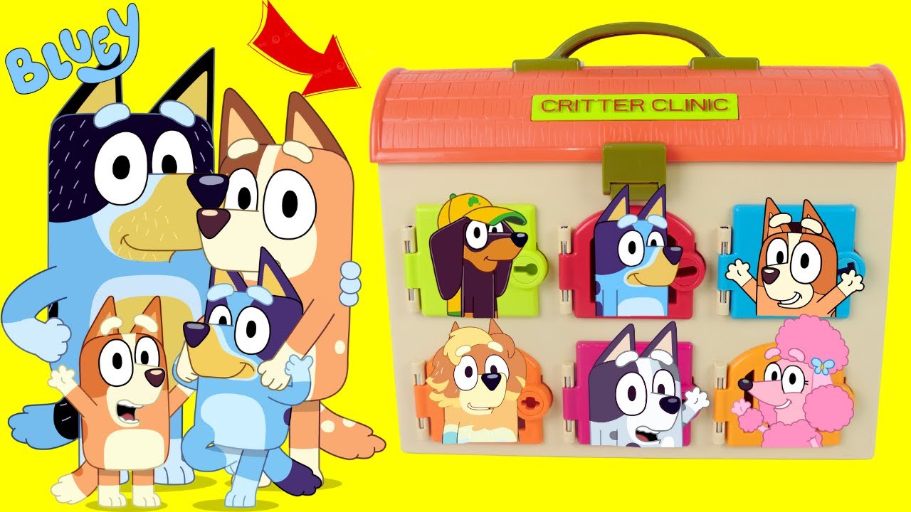 Bluey Surprise Doors + Keys Crafts for Kids - YouTube