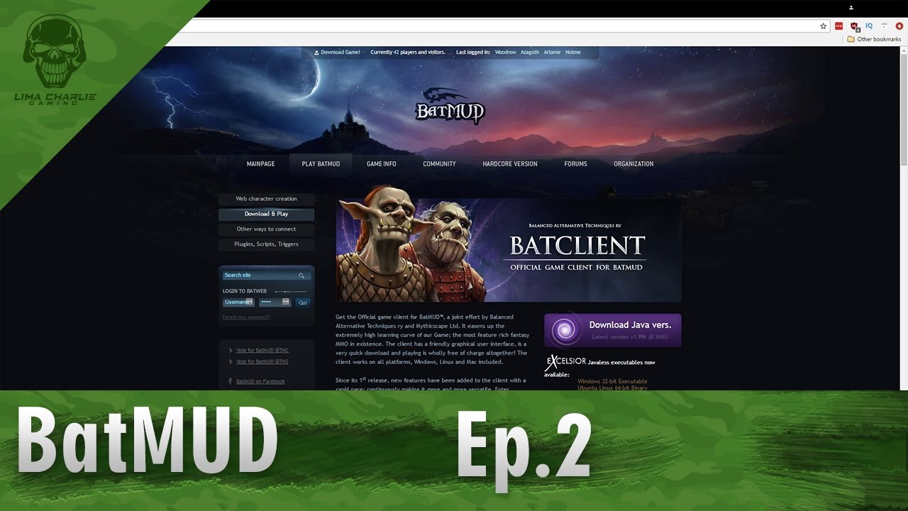 BatMUD Let's Play! Episode 2: Introduction and Collab with Saved Game ...