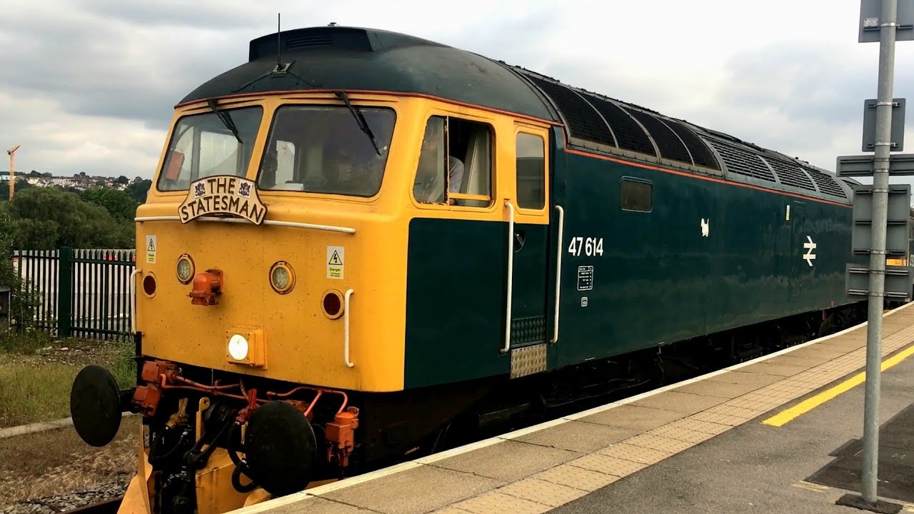 LSL Class 47's departing Bristol Temple Meads - YouTube