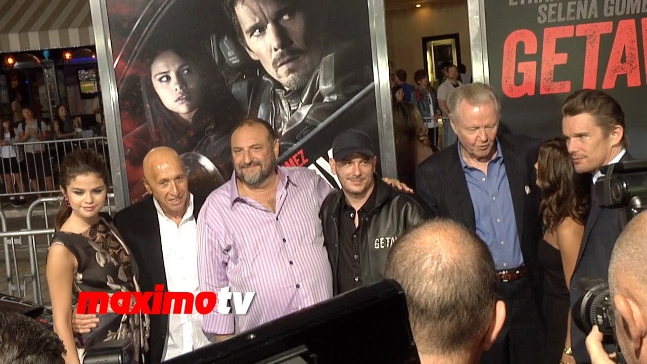 "Getaway" Premiere Selena Gomez, Ethan Hawke, Jon Voight, Rebecca Budig ...