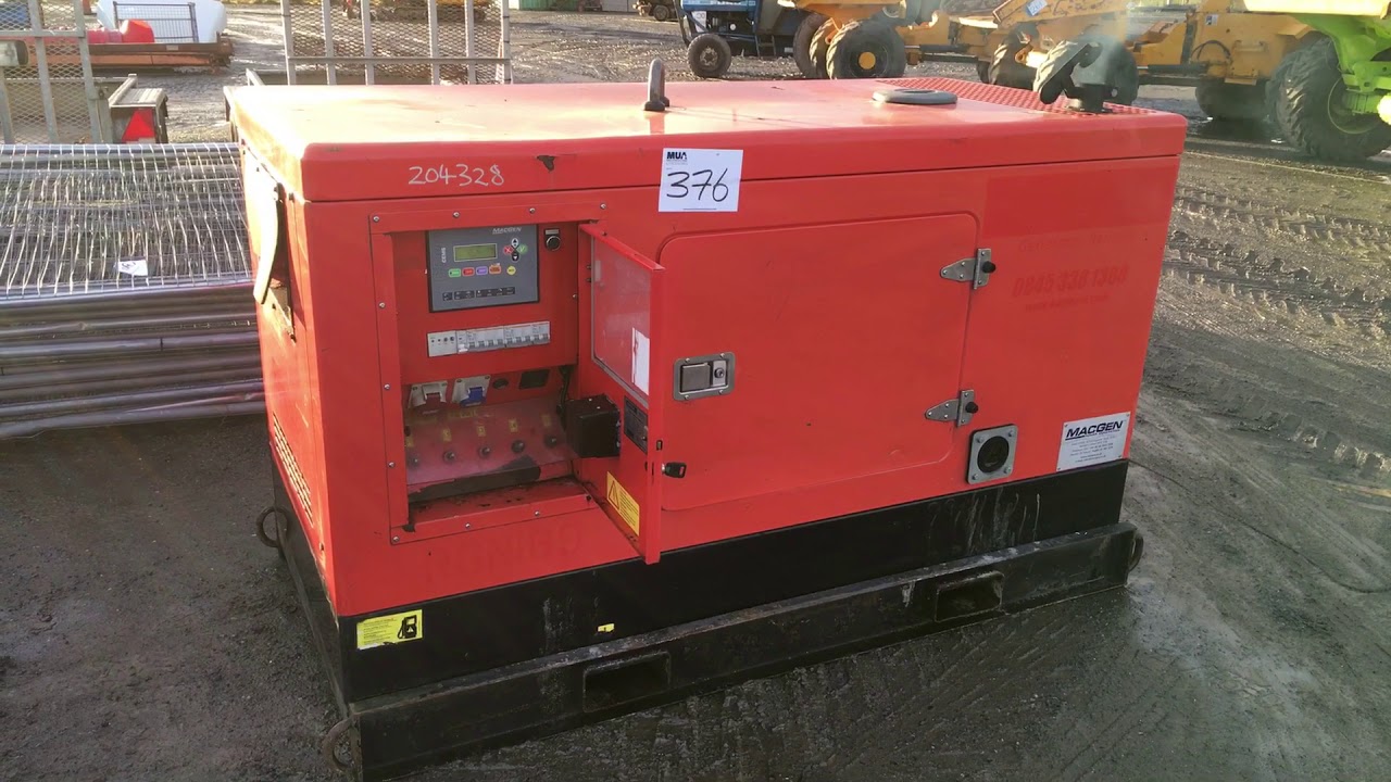 2010-MACGEN 35 SUPER SILENT DIESEL GENERATOR - YouTube