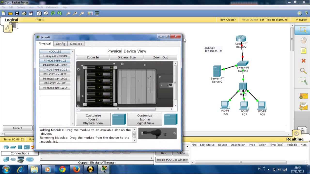 membuat jaringan MAN dengan tracer cisco simulator - YouTube