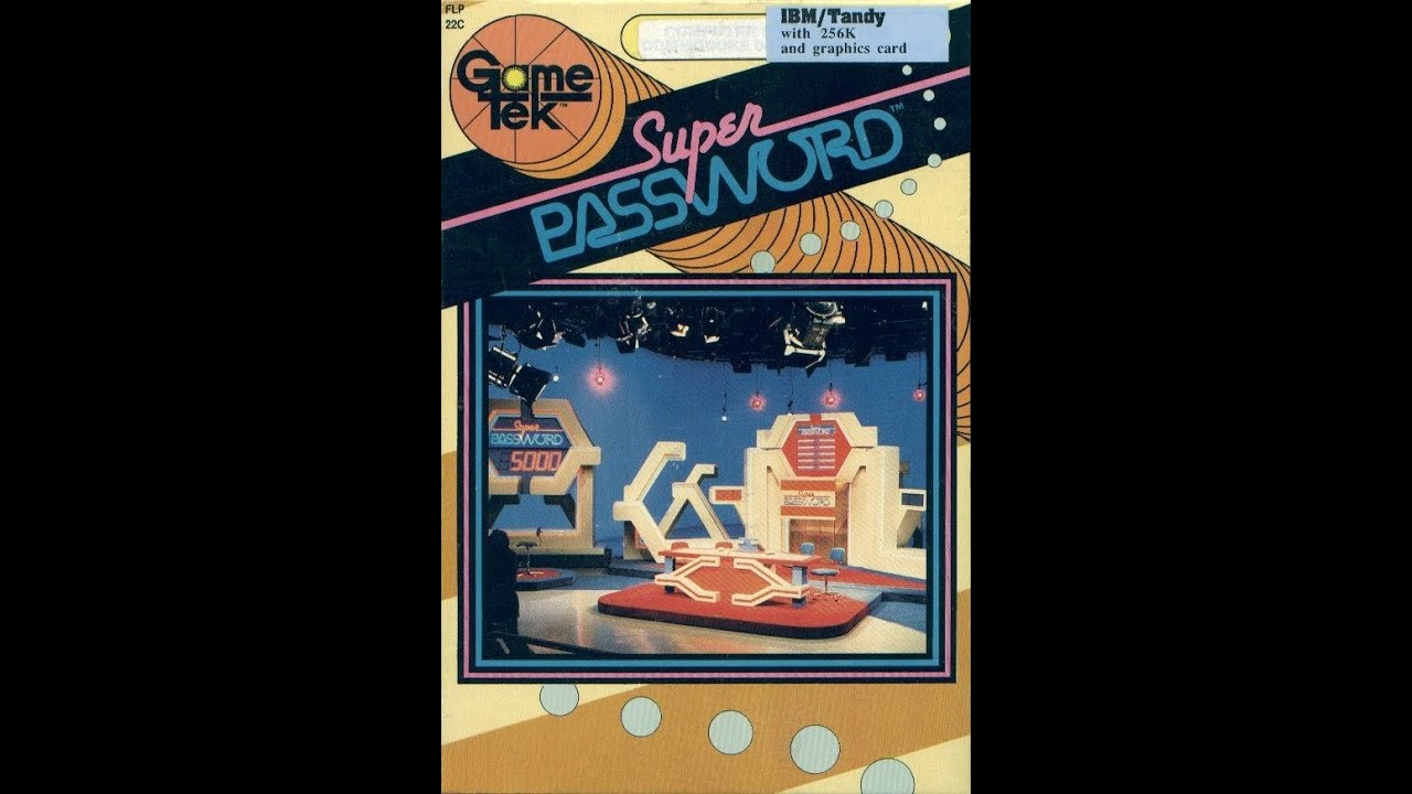 Me Playing Super Password for the DOS - YouTube
