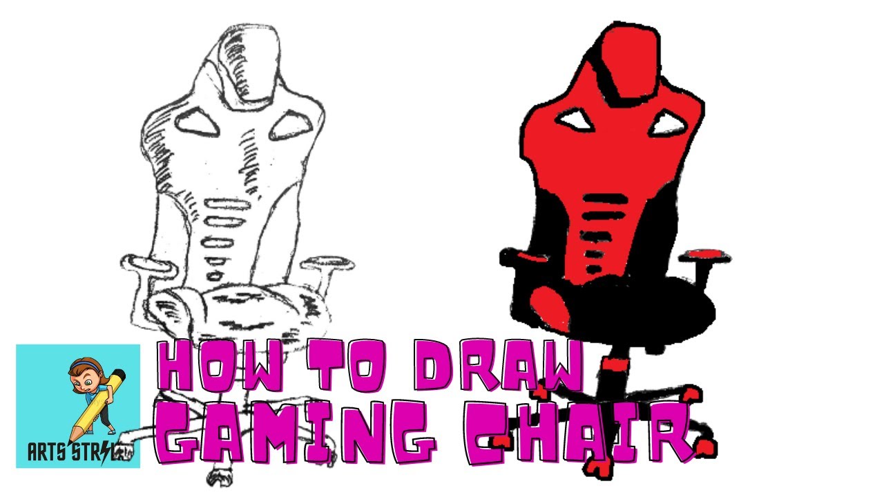 How to Draw a Gaming Chair || Arts Strike - YouTube
