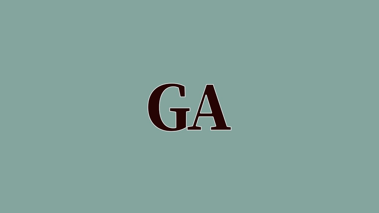 GA Meaning and Pronunciation - YouTube
