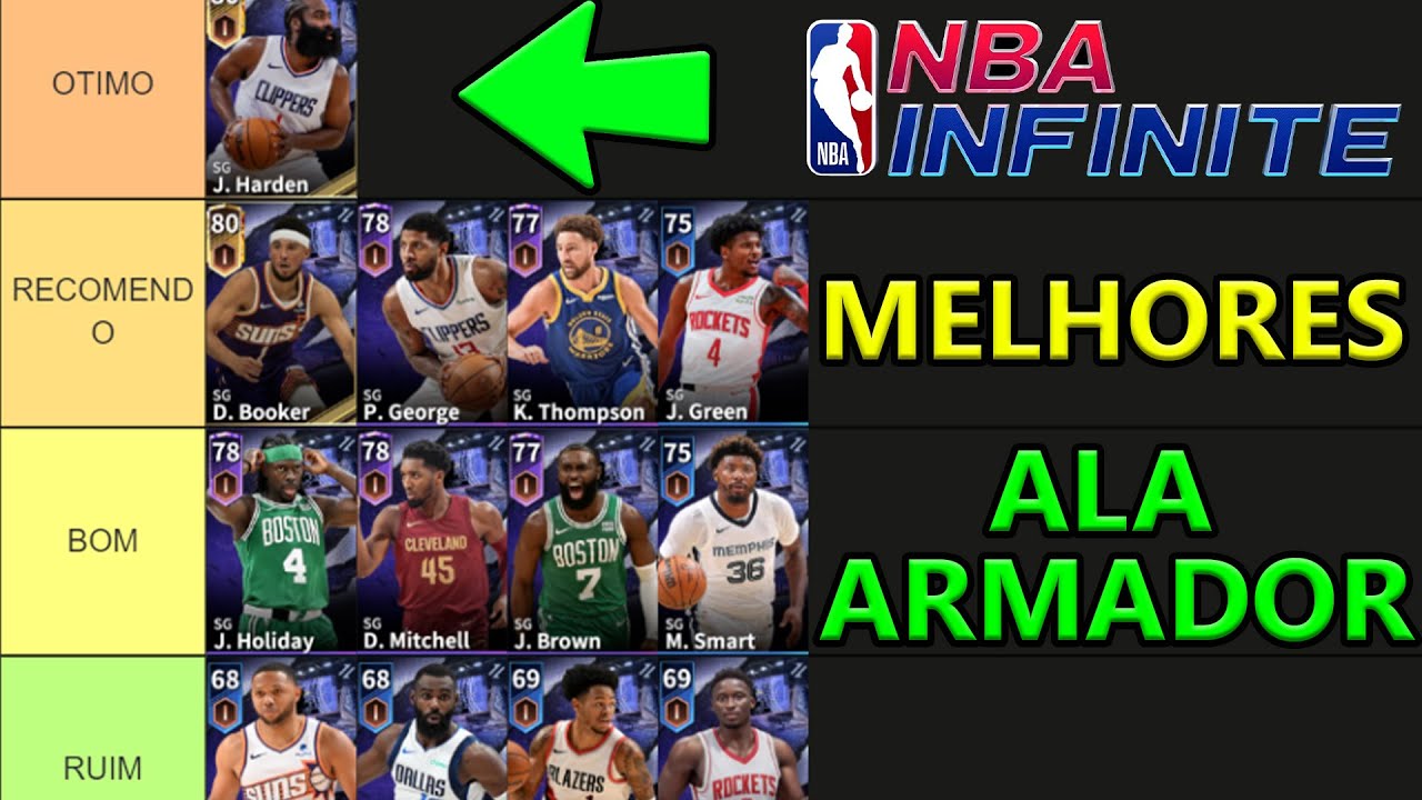 TIER LIST MELHORES (SG) ALA ARMADOR DO NBA INFINITE ! - YouTube