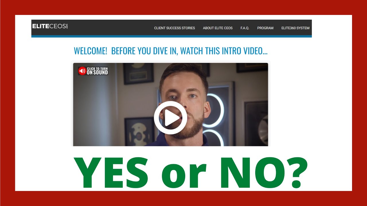 Elite CEOs Review - Legit Mastermind? - YouTube