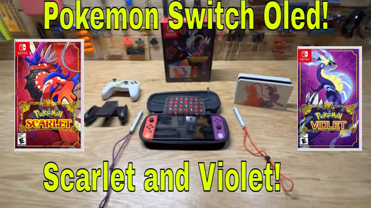 Nintendo Switch OLED Model: Pokémon Scarlet & Violet Edition Unboxing ...