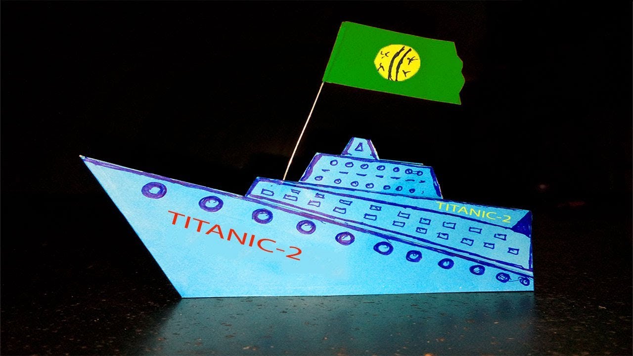How to Make a Paper ship origami | Paper ship that Floats on Water ...