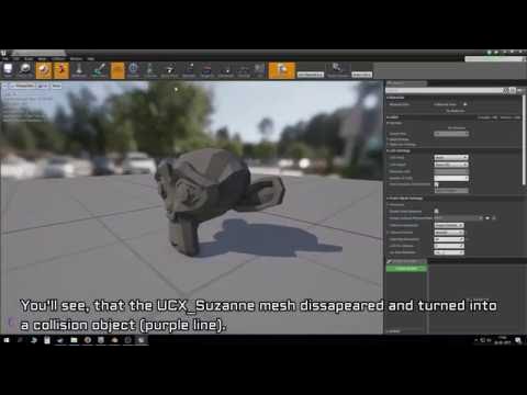 UE4 quick tutorial: Custom collision from Blender - YouTube