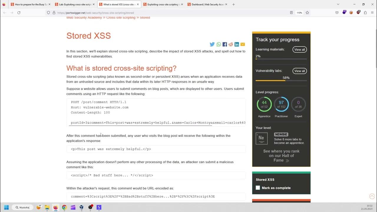 Web Security Academy #122 Lab Exploiting cross site scripting to steal cookies - YouTube