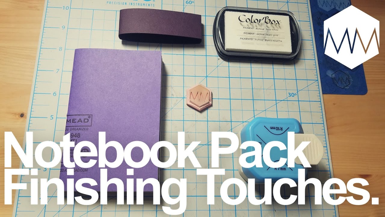 Notebook Pack Finishing Touches // Bookbinding Basics ep. 28 - YouTube