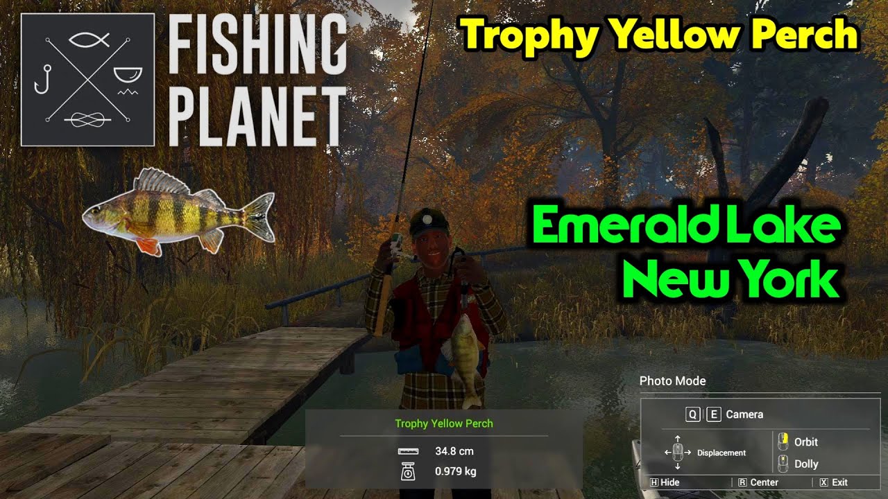 Trophy Yellow Perch Emerald Lake - Fishing Planet - YouTube