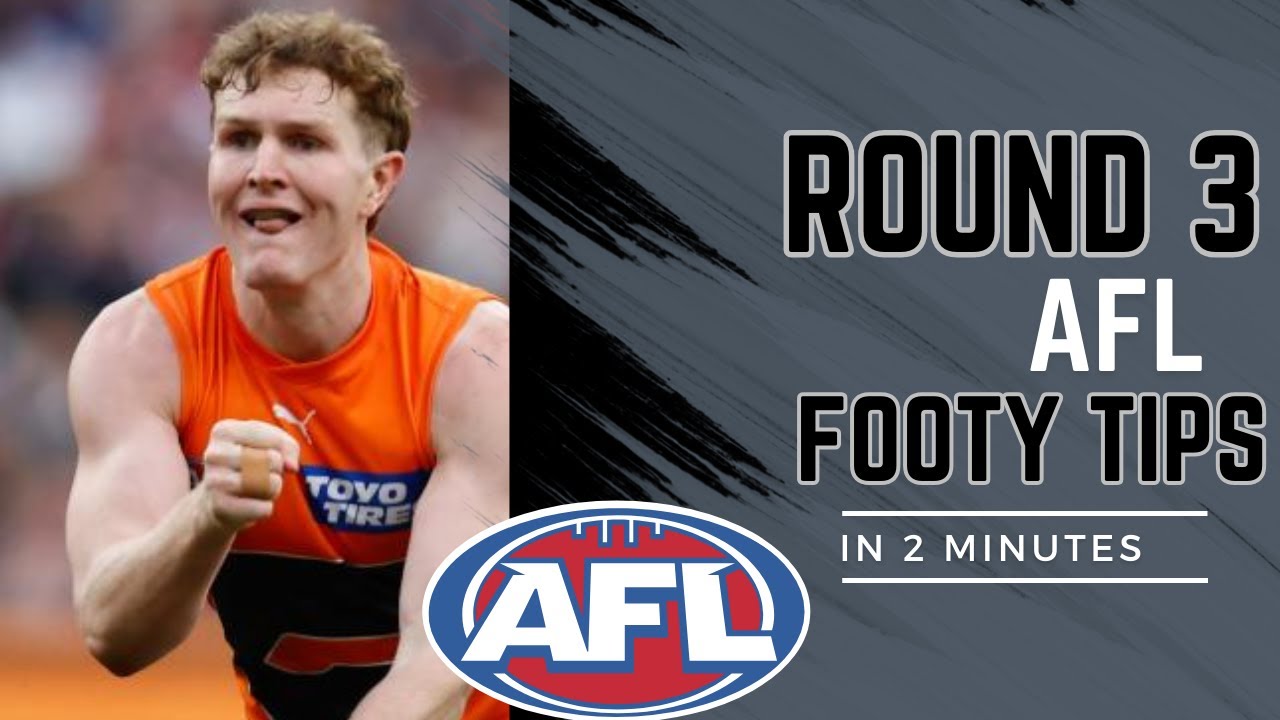 AFL Round 3 Footy tips in 2 minutes! - YouTube