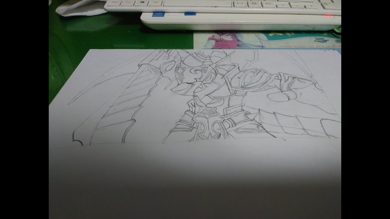 메이플 스토리의 카이저 손그림/Kaiser of MapleStory Hand painting - YouTube