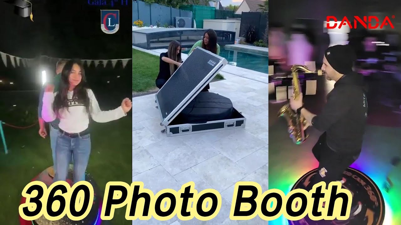 Smooth Spinning 360 Photo Booth Safe Easy Setup With Flight Case - YouTube