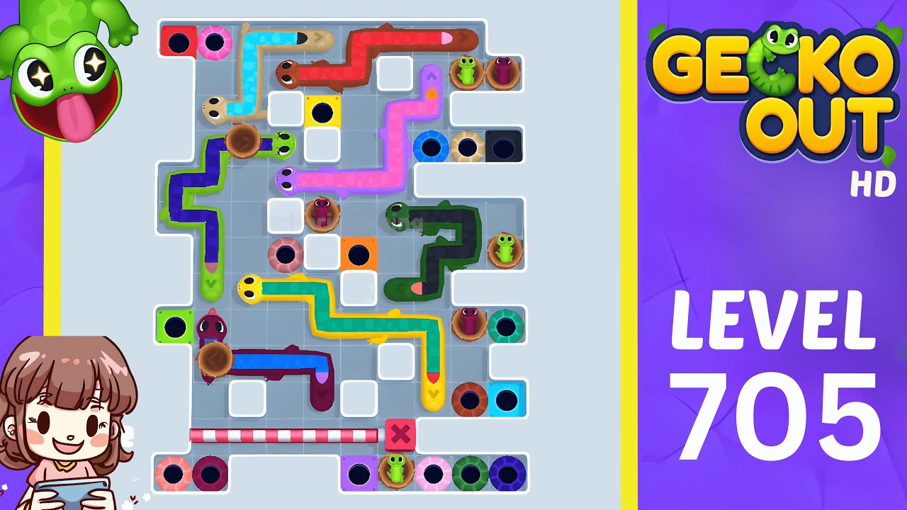 Gecko Out Level 705 Solution Walkthrough - YouTube