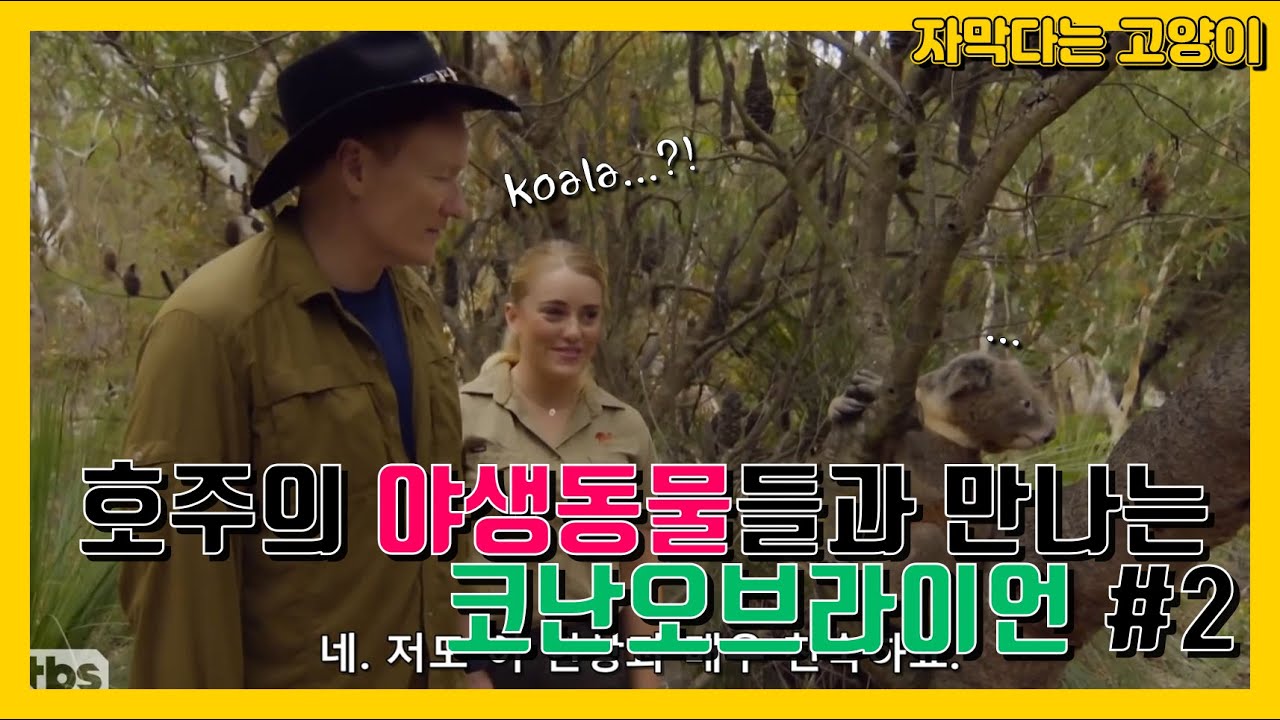 [자막] 호주 야생동물과 만나는 코난 오브라이언(2/2) - CONAN Australia - YouTube