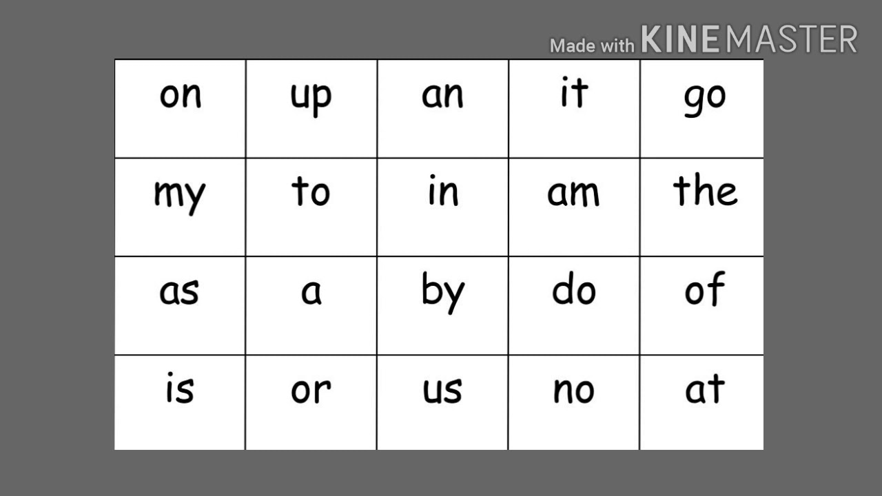 sight-words-kg-i-youtube
