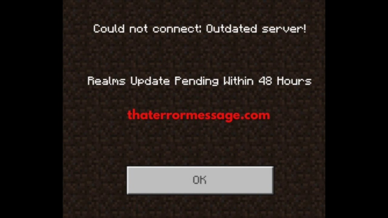 Could not connect: Outdated server! (Mojang) - YouTube