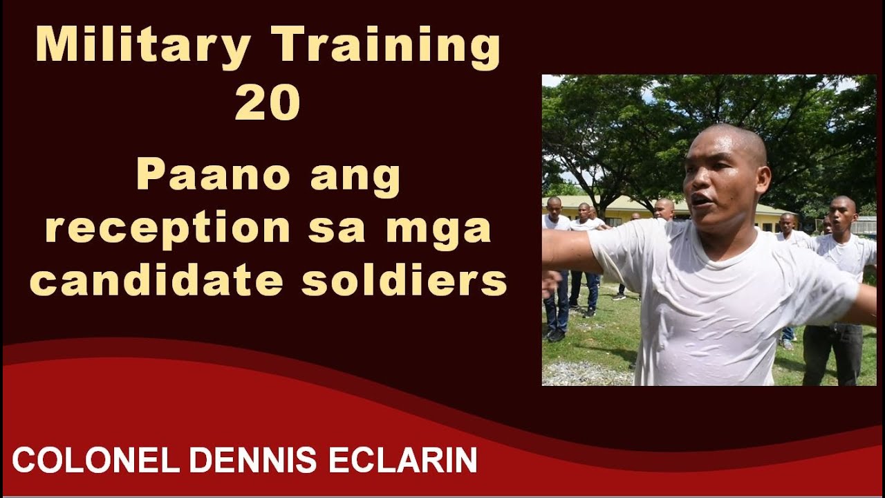 Military Training 20: Reception of Candidate Soldiers at First Scout ...