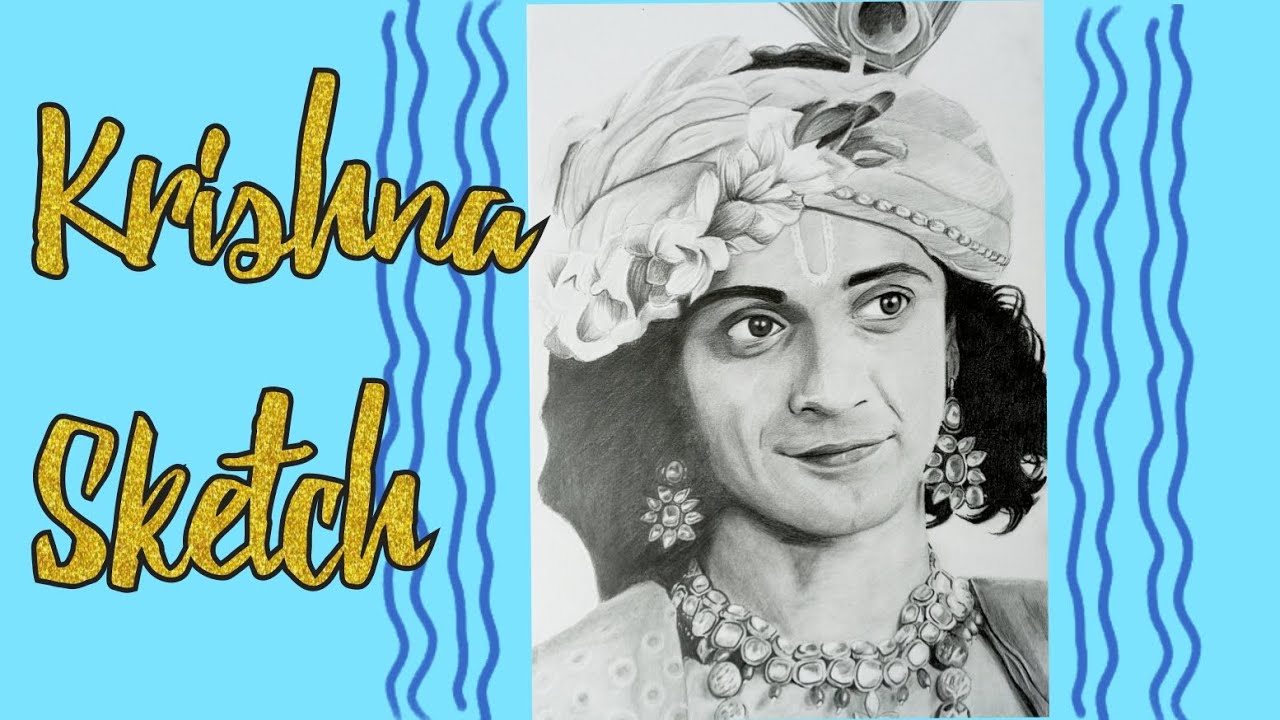 Radhakrishn serial sumedh mudgalkar drawing | pencil portrait - YouTube
