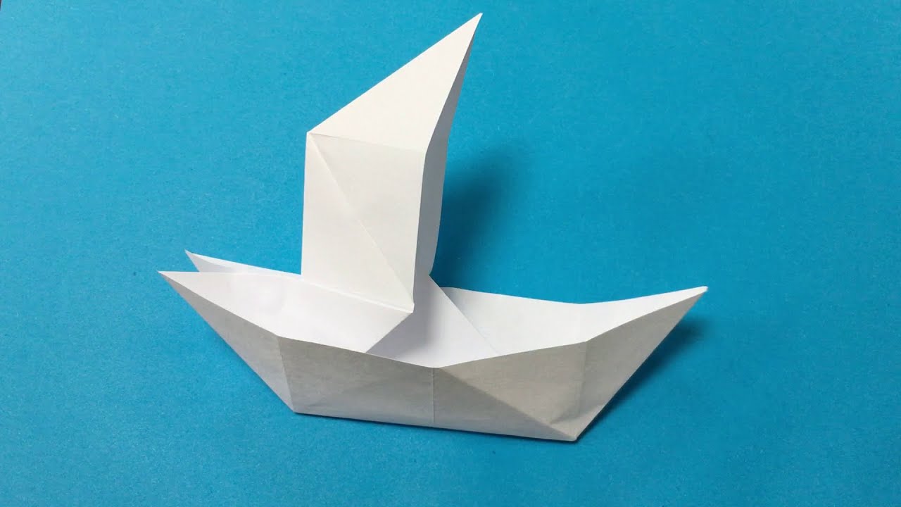 How to Make an Easy Paper Boat. DIY Origami BOAT With Sail - YouTube