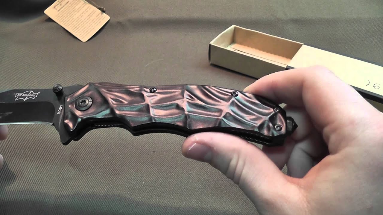Нож Elf Monkey B091 black - YouTube