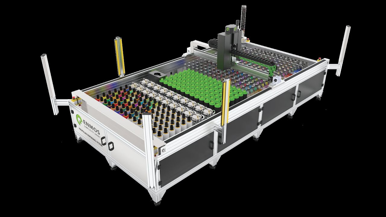 Laboratory Dispensing System with Powder Dyes Weighing, Solution ...