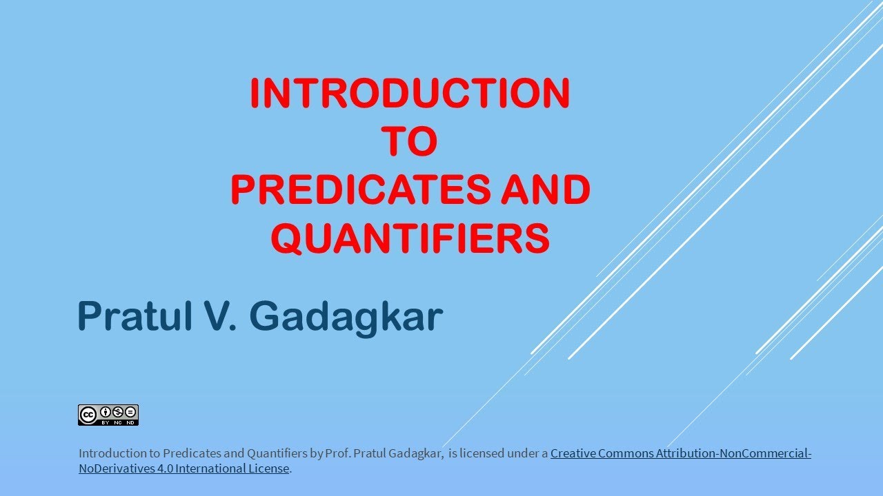 Lecture 11 - Predicates and Universal Quantification - YouTube