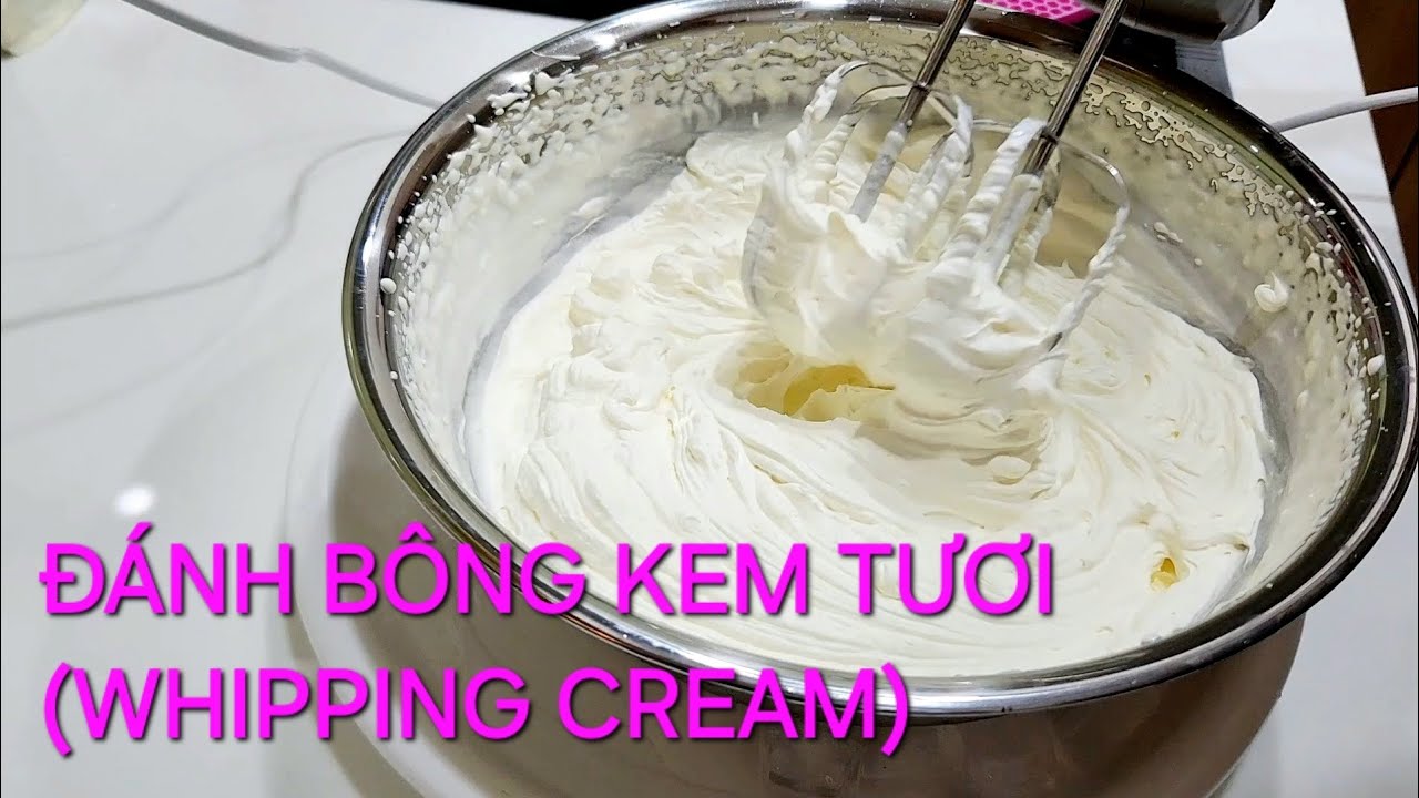 Đánh bông kem tươi (whipping cream) - YouTube