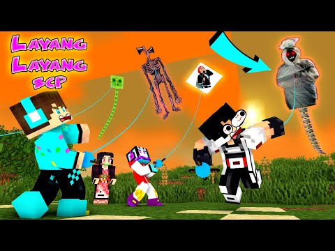 100 DAYS OF FUNNY KITES - SURPRISE POCONG KITE TOY - Minecraft
