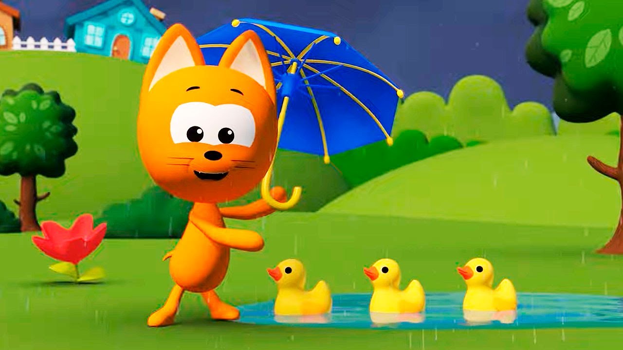 EL GATITO KOTÉ - LA LLUVIA | Canciones infantiles | Dibujos animados ...