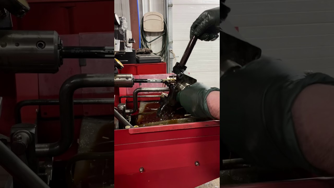 King Pin Fitting Using Sunnen LBB-1699 Hone 1940 Plymouth - YouTube