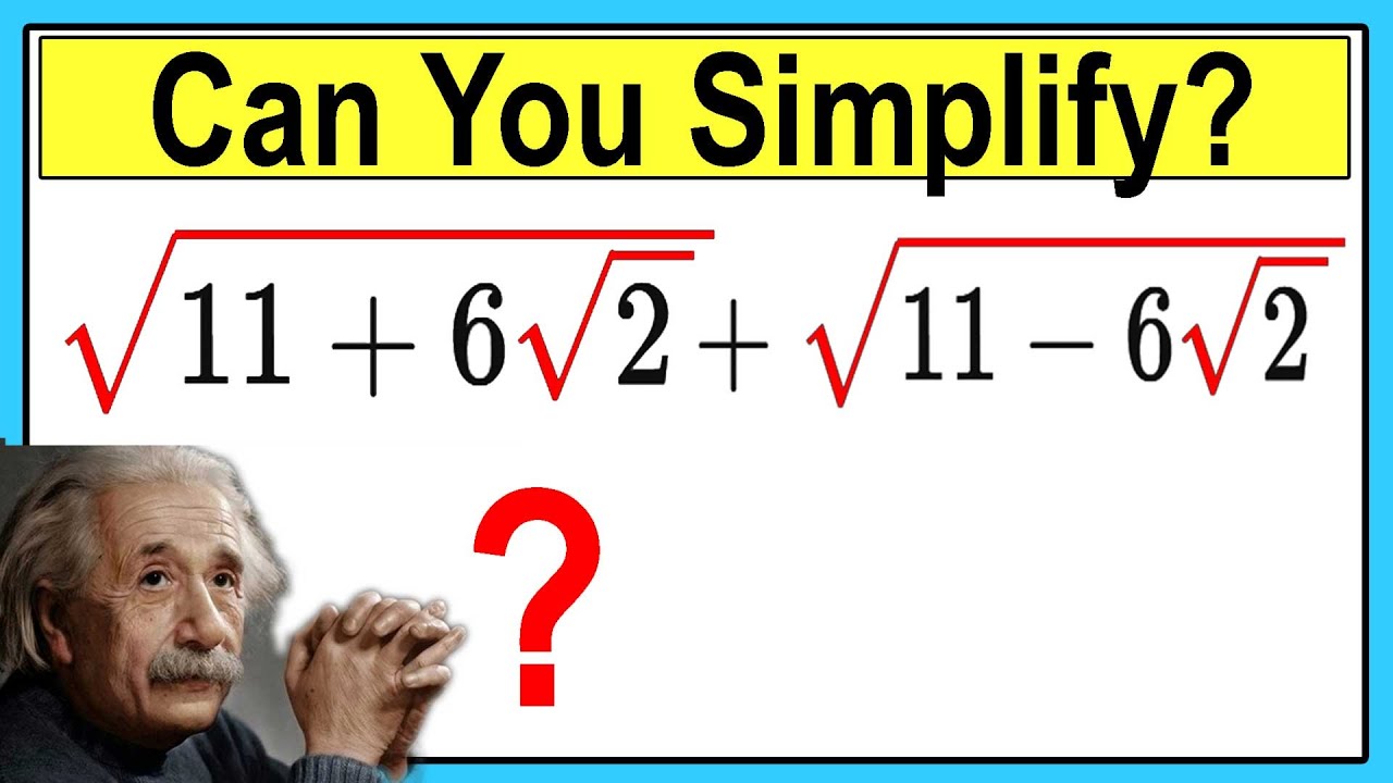 Tricky Algebra Problem | Math Olympiad Simplified Answer #trival #maths ...