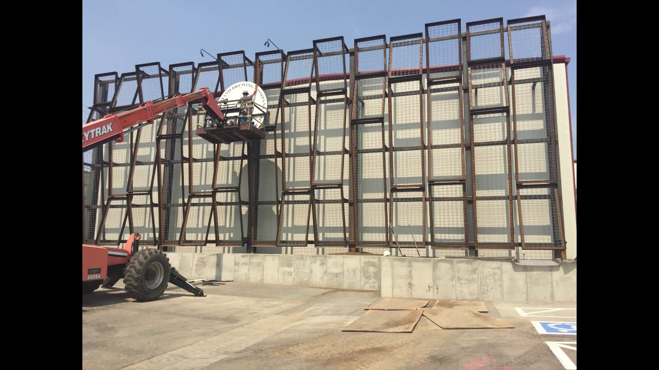 New Cooler Building Sign Installation - YouTube