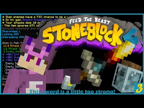 Stoneblock 4 -Minecraft Modpack- THIS is my ultimate Mek setup?  Moo's fluids? & the OP sword -03-