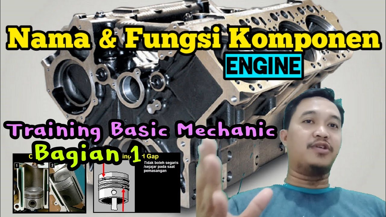 Komponen engine diesel & fungsi (area cylinder block). Training Basic ...