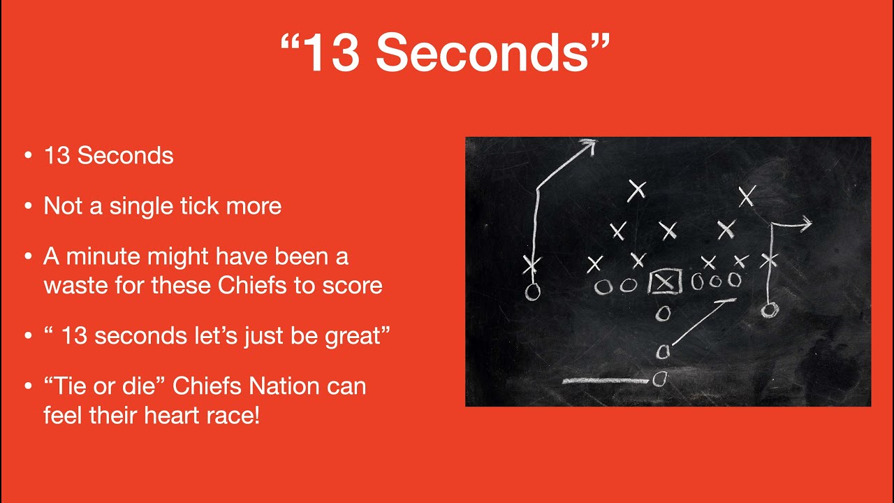 13 Seconds Chiefs Video 1080WebShareName - YouTube