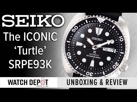 HOROLOGY ROYALTY, Seiko SRPE93K Prospex 'Turtle' Automatic Divers | Unboxing & Review