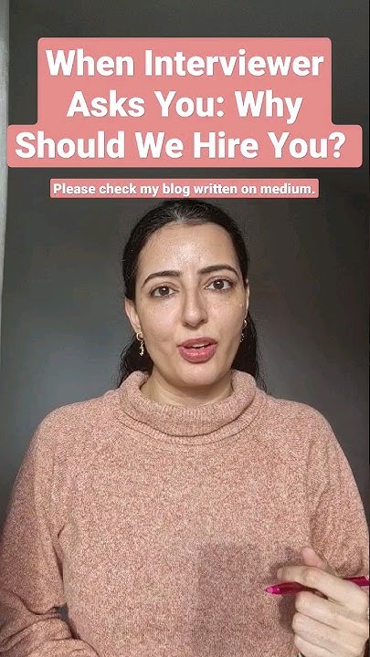 Hr Interview Question Why Should We Hire You Interviewquestions Softwaretesting 100videos
