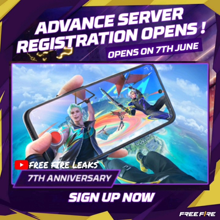 Free Fire 7th Anniversary Event - OB45 Advance server registration ...