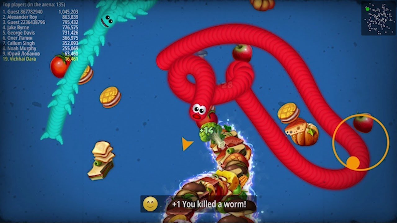 WormsZone io 20,384 Score Epic Worms Zone io Best Gameplay! #106 - YouTube