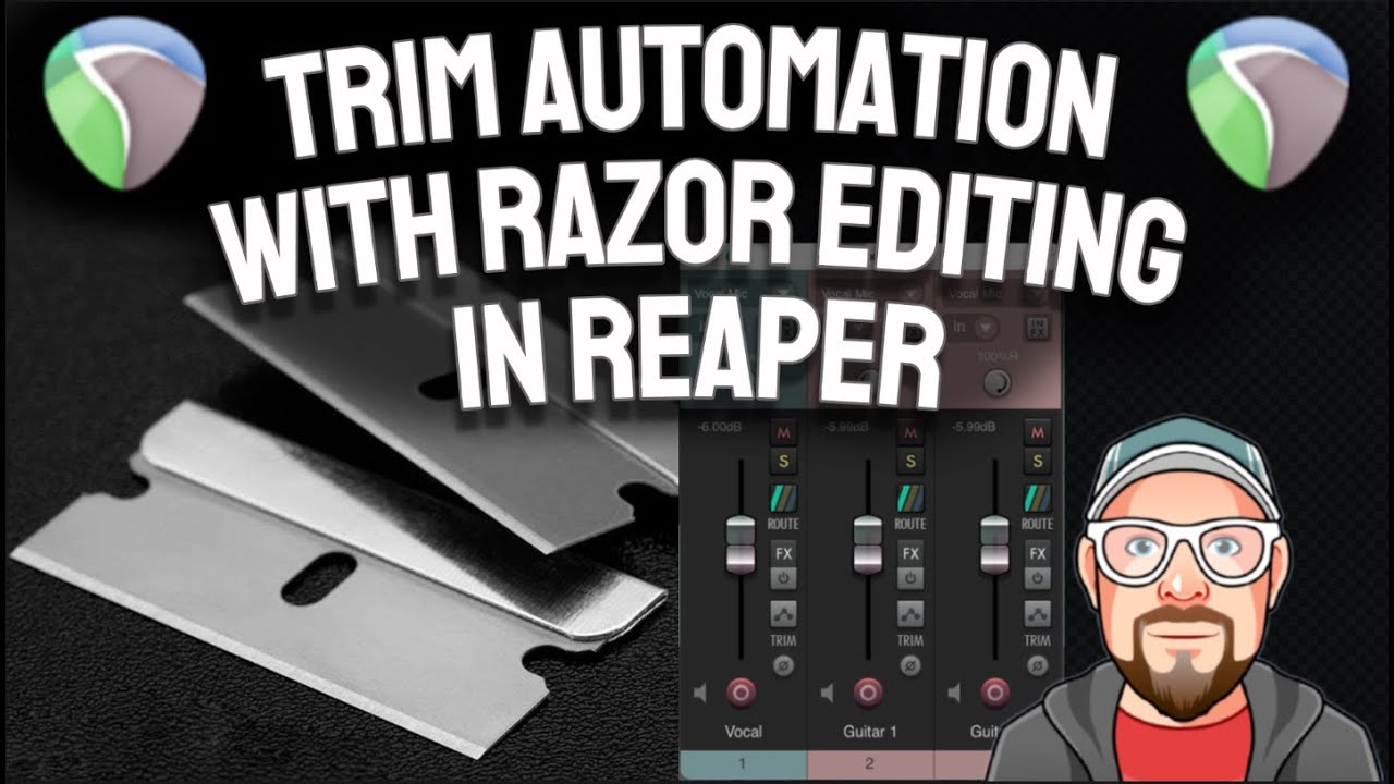 Trim Automation with Razor Editing in REAPER - YouTube