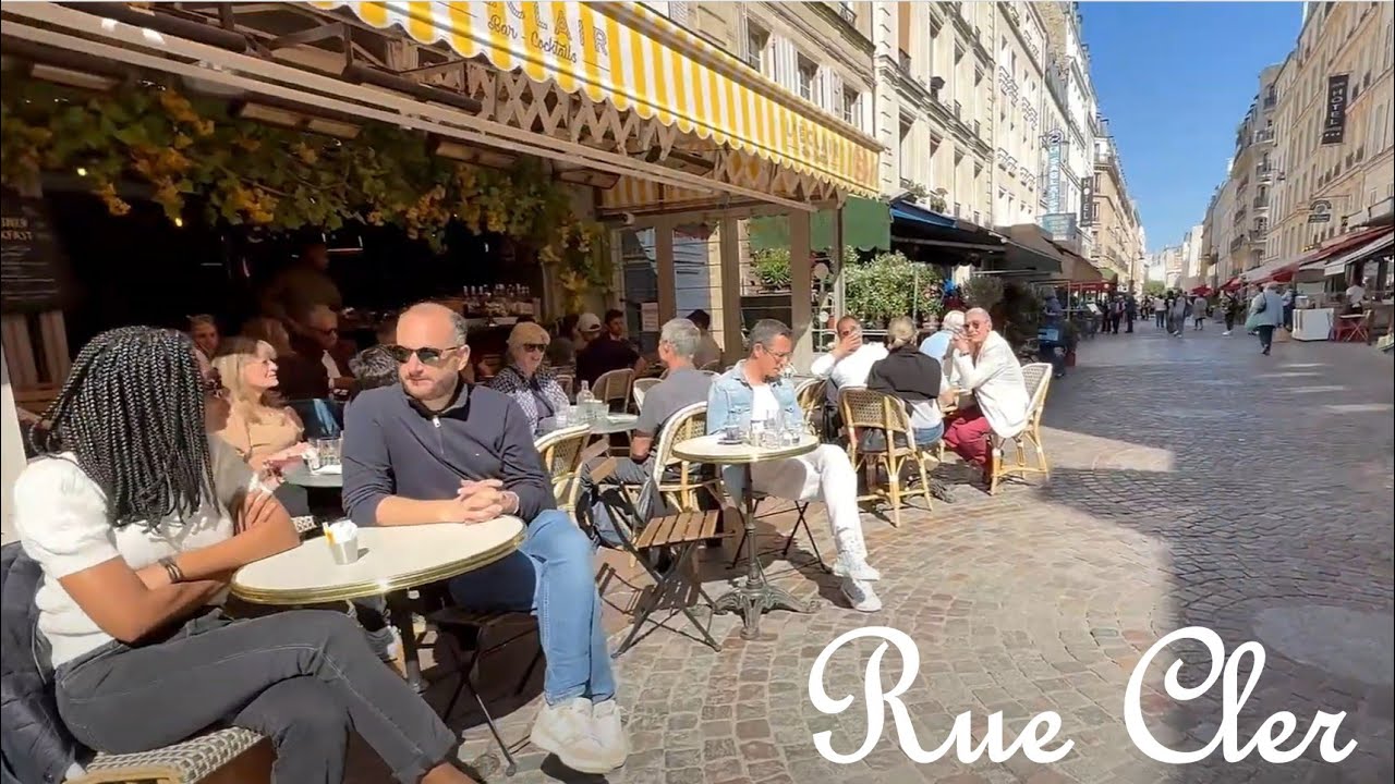 Paris Rue Cler Market Street Walk - YouTube