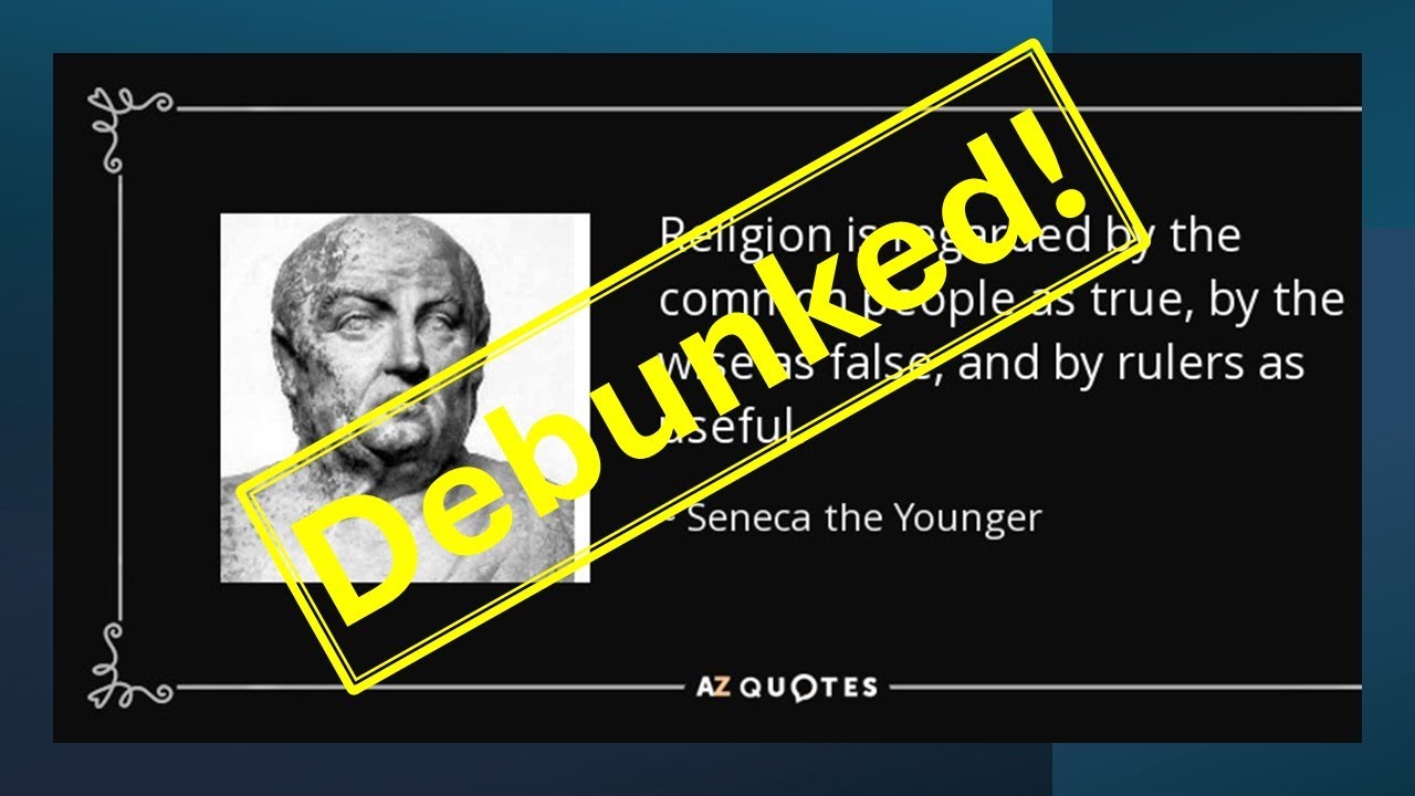 Debunked! - Seneca said this? Oh yeah, where? - YouTube