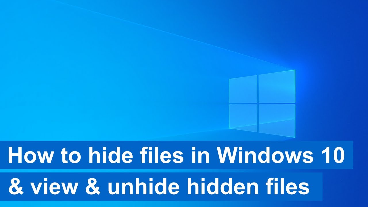How To Hide Files In Windows 10 View And Unhide Hidden Files YouTube how-to-hide-files-in-windows-10-view-and-unhide-hidden-files-youtube